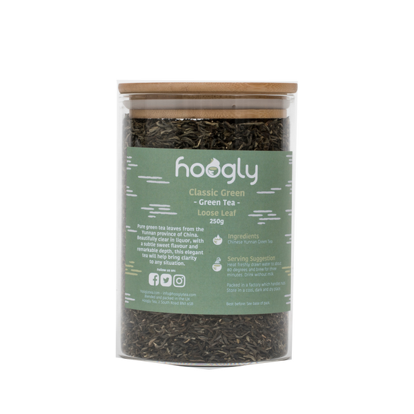 Classic Green - Green Tea - Loose Leaf 250g With Jar – Hoogly Tea